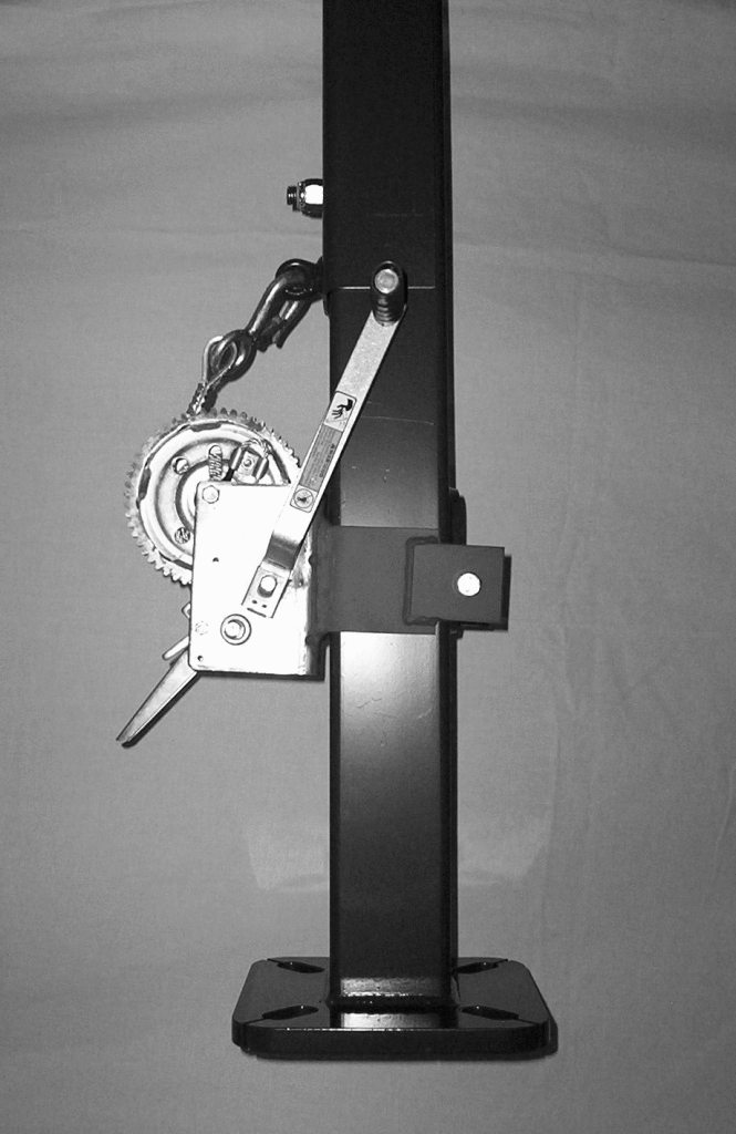 square straight hinged steel poles - Lyte Poles